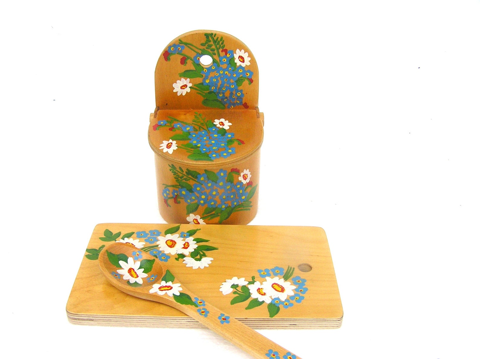 Salt Container Salt Box Cutting Board Set Chopping Board Large - Etsy