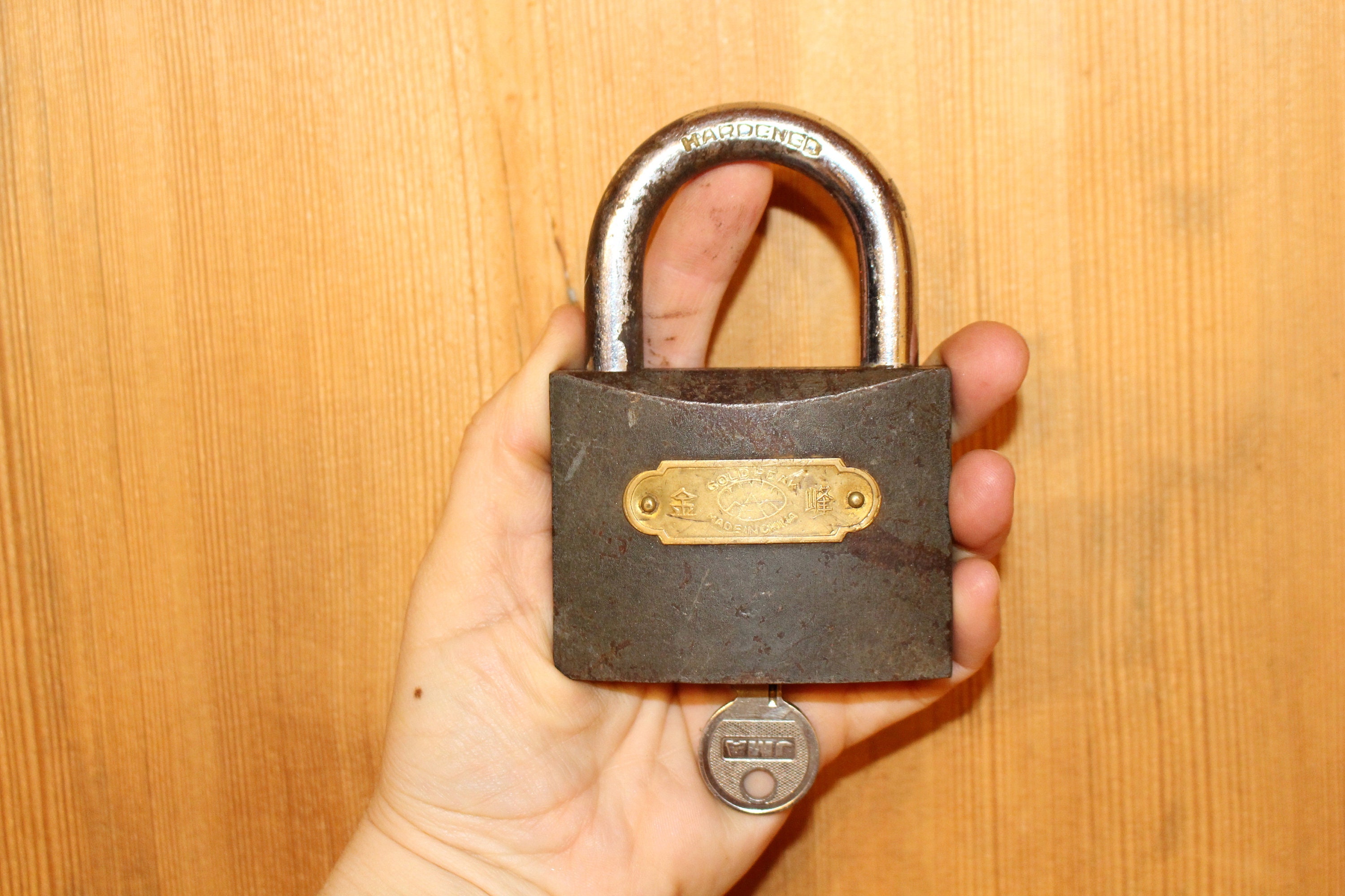 Chinese Lock And Key Flower Bird Padlock Vintage Carved Antique Latch ...