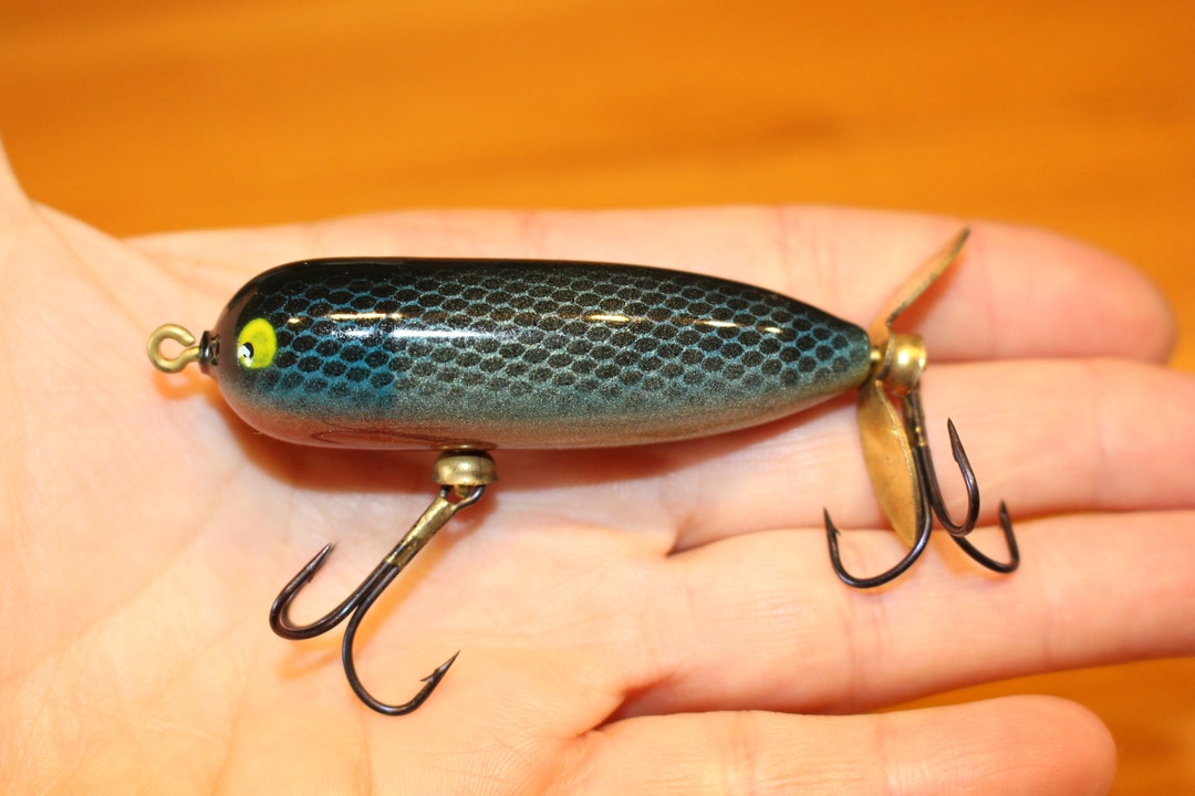 RARE Find NOS Fishing Lure Soviet Vintage Fishing Lure Three Prong Hook ...