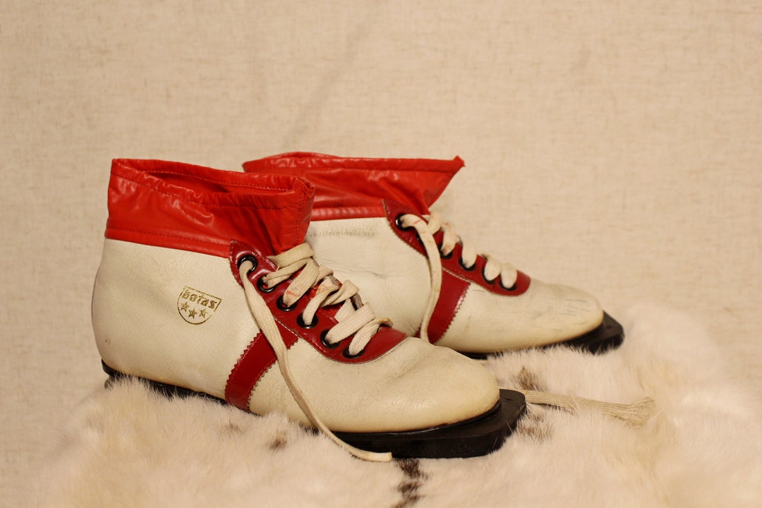 Ski Boots BOTAS Soviet Vintage Genuine Leather Ski Boots Unisex Skiing ...