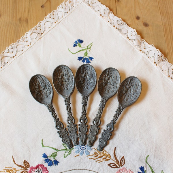 Antique Pewter Spoon - Etsy