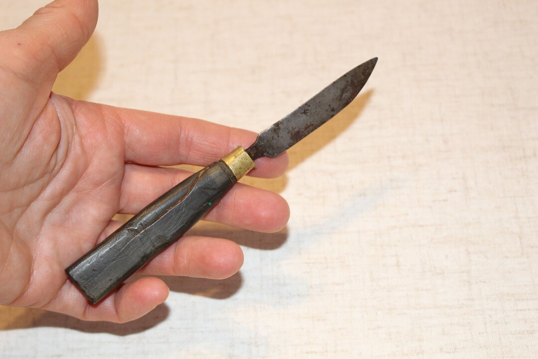 Small Vintage Knife Paper Knife Envelope Knife Letter Opener Brass Ring ...