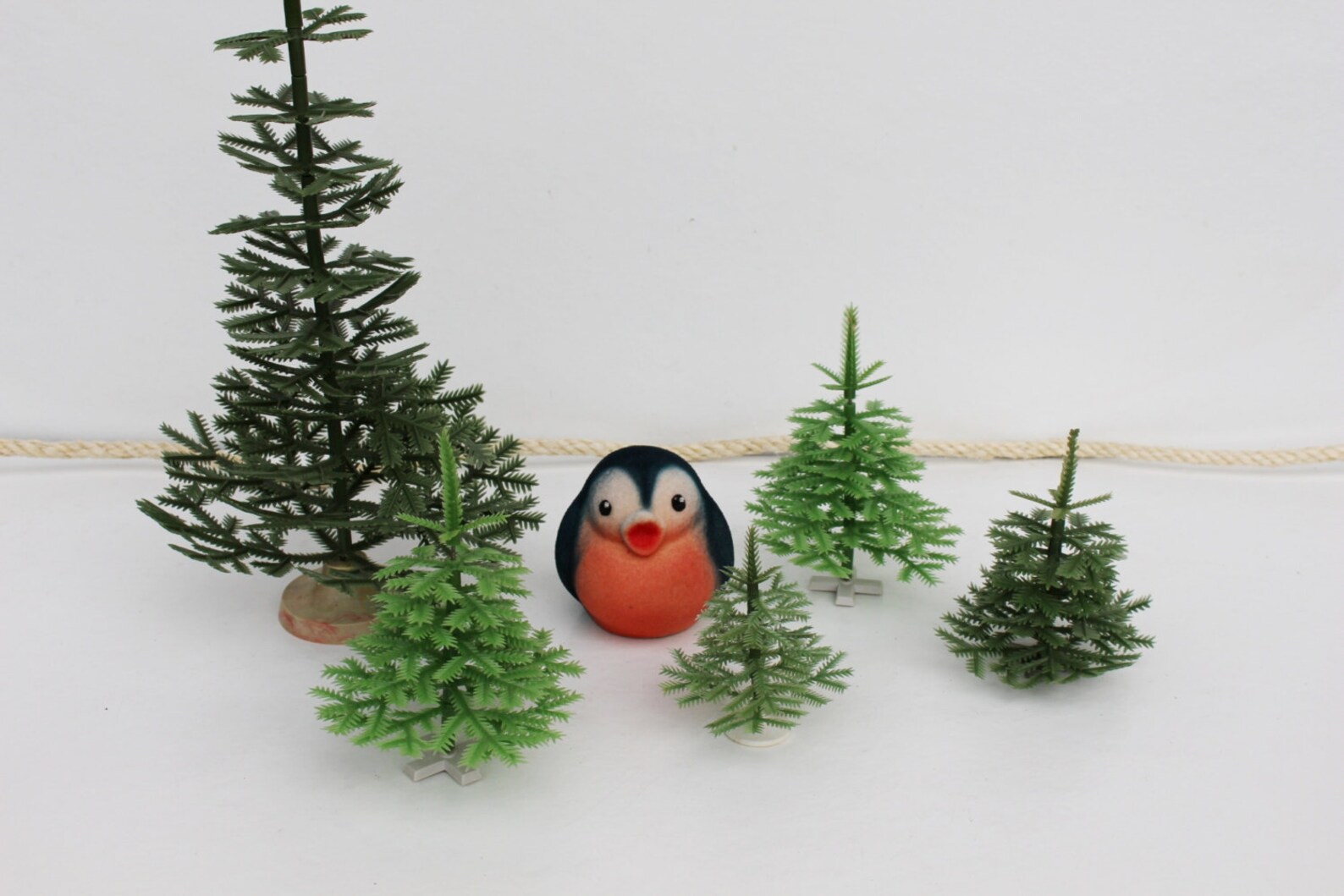 Bullfinch Soviet Vintage Soft Toy Bird Vintage Unused Home Decor Gift ...