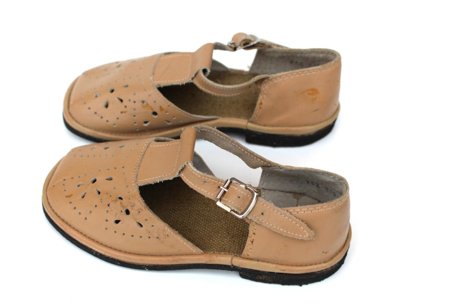 Soviet Vintage Girls Sandals UNUSED Girls Leather Shoes Retro | Etsy