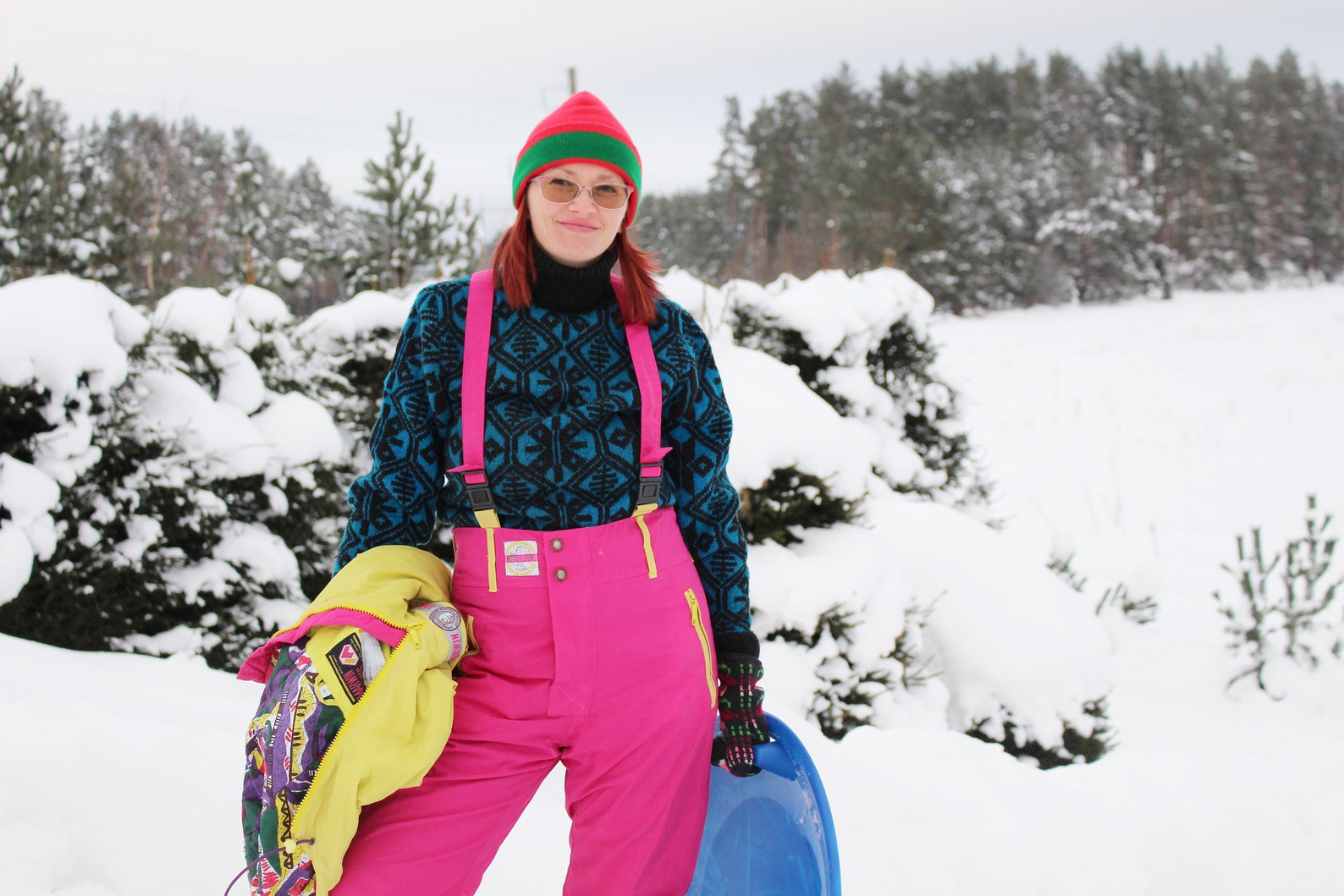 Vintage Neon Ski Jacket and Pants Set 90s Skiing Suit Vintage - Etsy