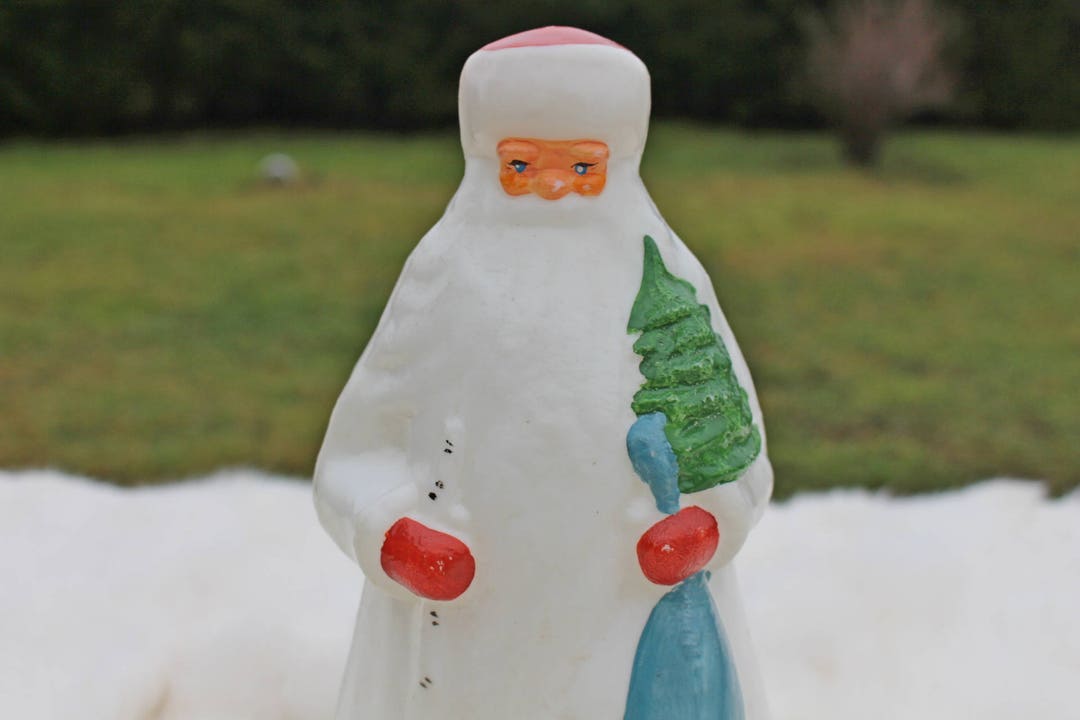 Vintage Santa Claus Large Plastic Santa Claus Soviet Vintage Santa ...