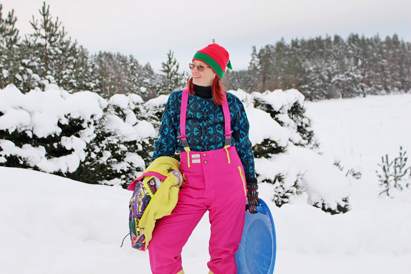Vintage Neon Ski Jacket and Pants Set 90s Skiing Suit Vintage - Etsy