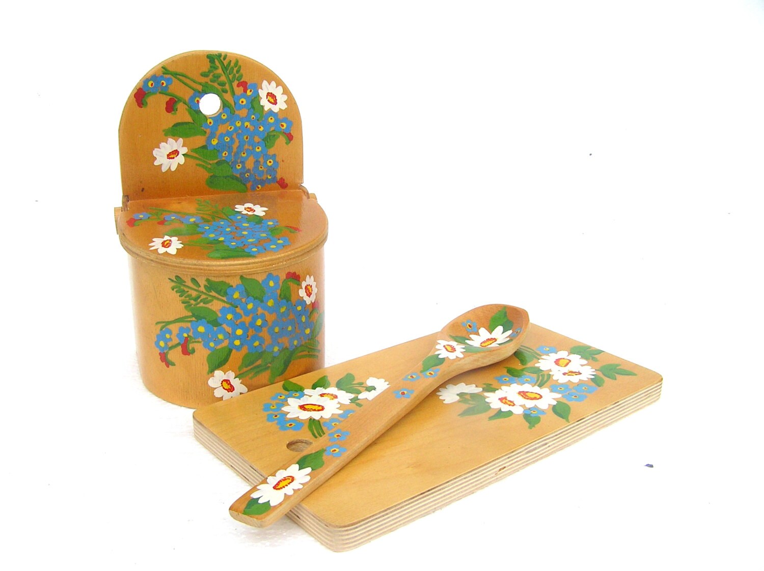 Salt Container Salt Box Cutting Board Set Chopping Board Large - Etsy