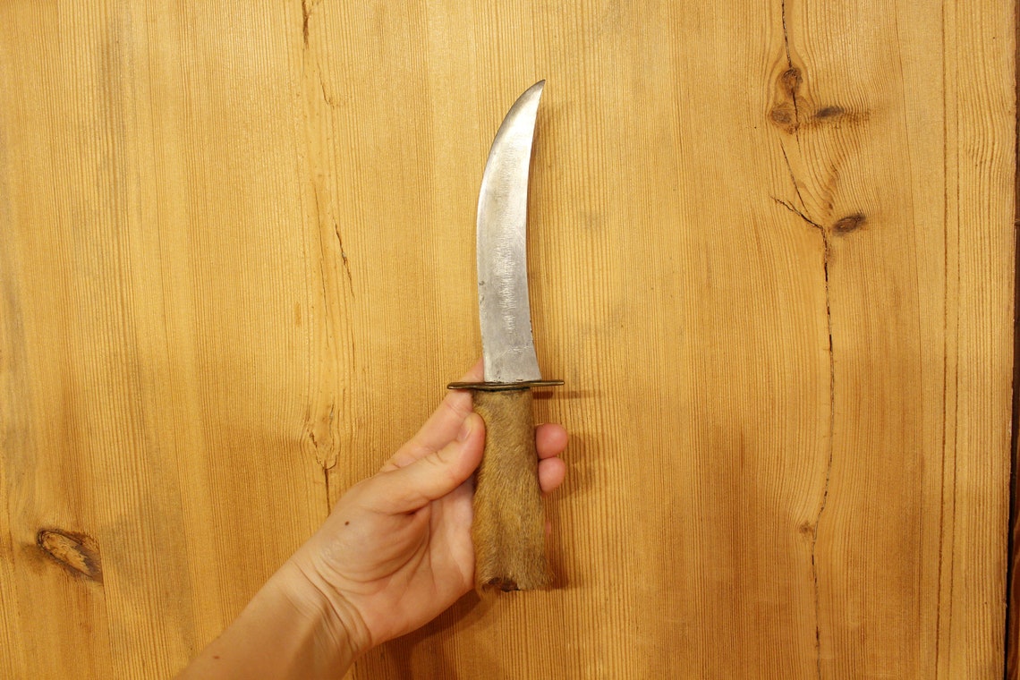 Taxidermy knife Deer foot knife Vintage handmade knife sharp | Etsy