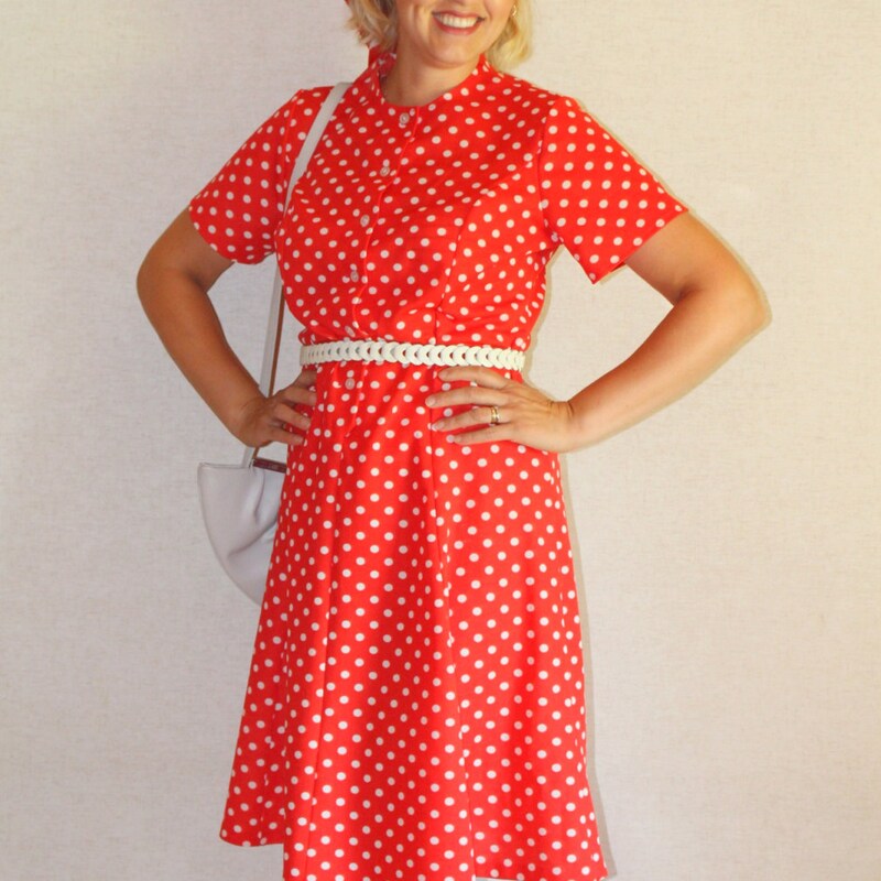 Red Polka Dot Dress - Etsy