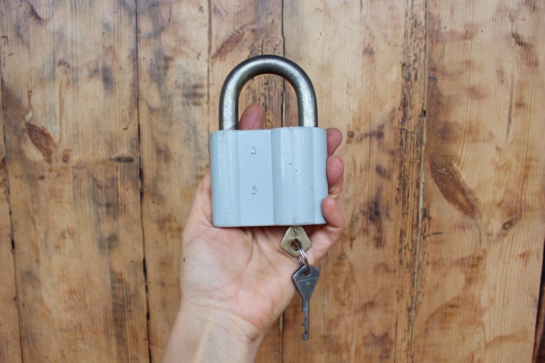 Soviet Vintage Padlock With 2 Keys LARGE Soviet Padlock - Etsy