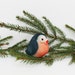 Bullfinch Soviet Vintage Soft Toy Bird Vintage Unused Home Decor Gift ...