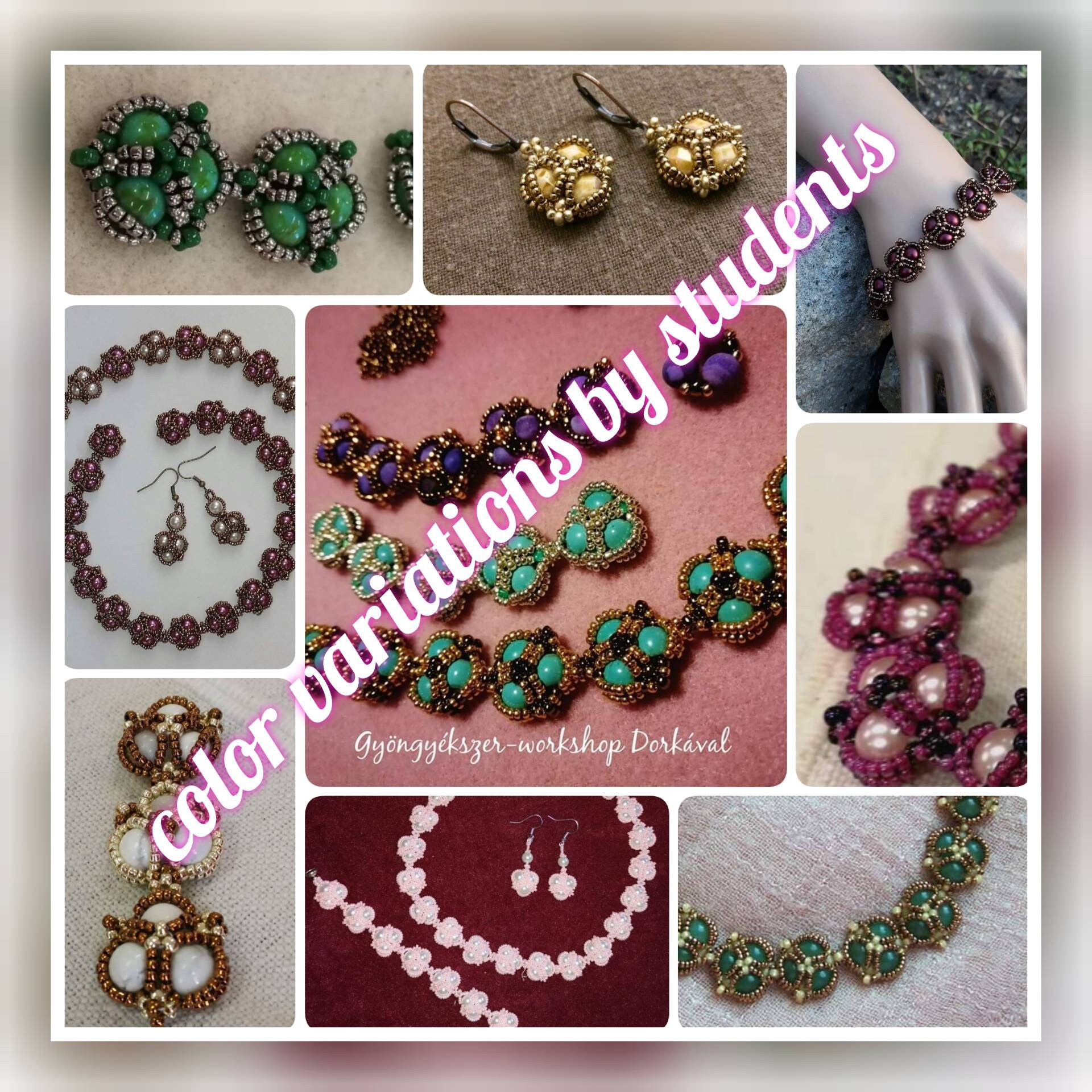 PATTERN of the Vintage Jade Jewellery Set - TUTORIAL - Etsy