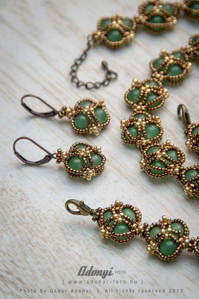 PATTERN of the Vintage Jade Jewellery Set - TUTORIAL - Etsy