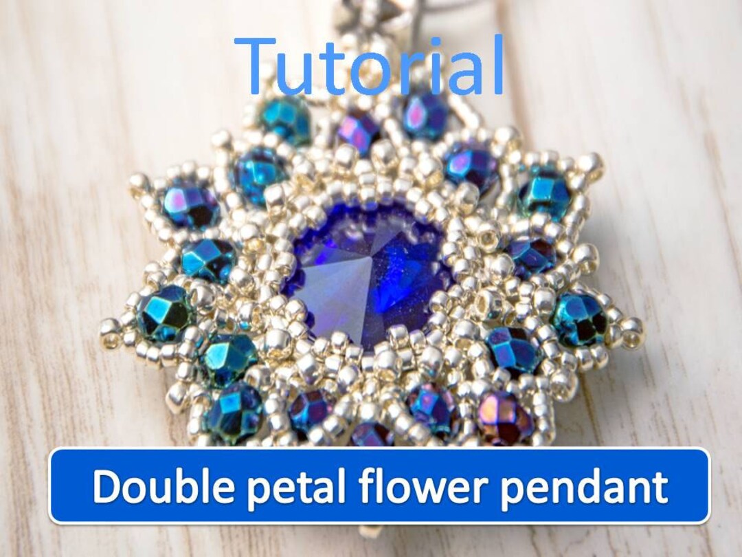 TUTORIAL of the Double Petal Flower Pendant - Phase Photos - Etsy