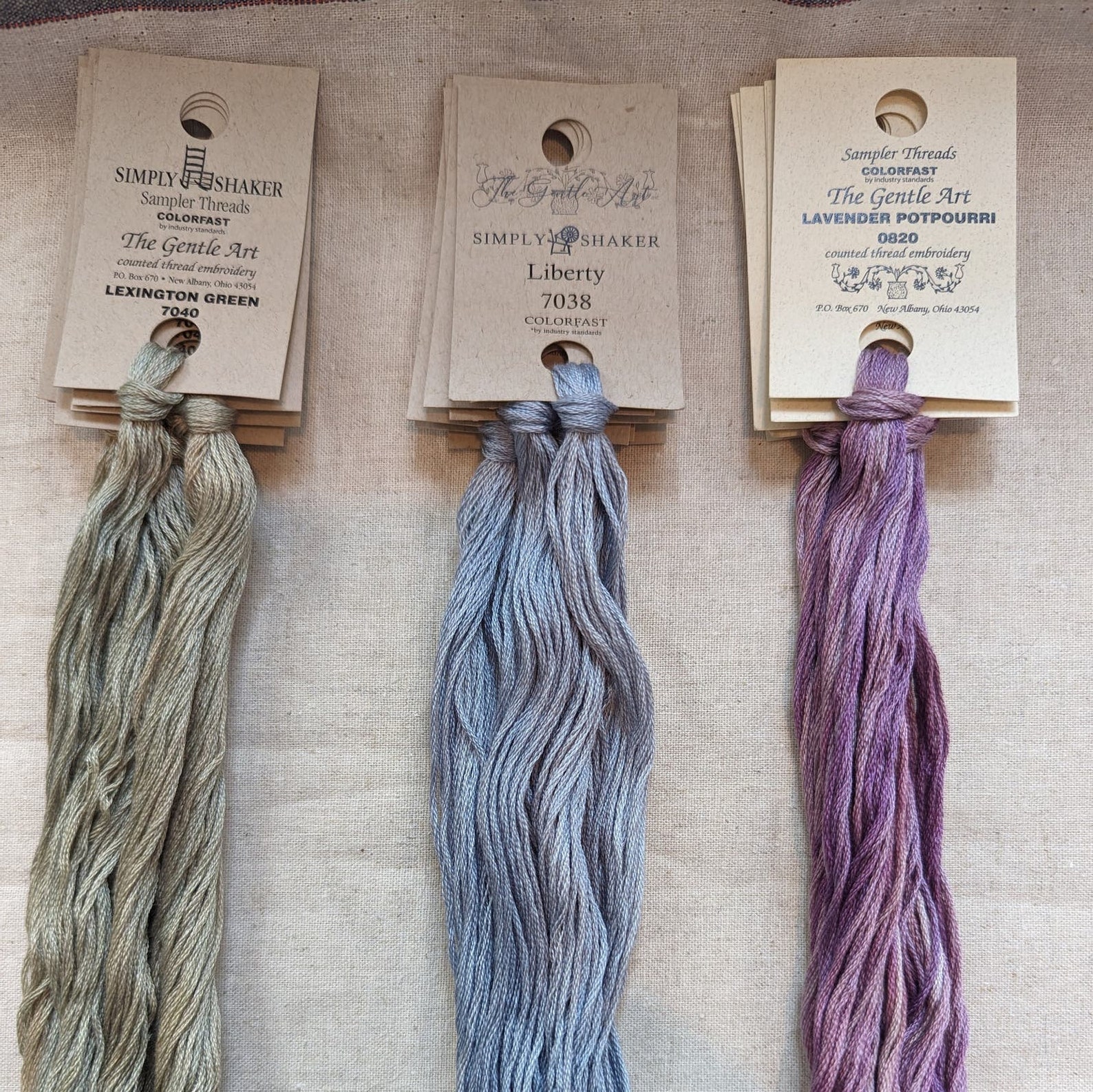 The Gentle Art - Sampler and Simply Shaker Threads - Hand and Over Dyed ...