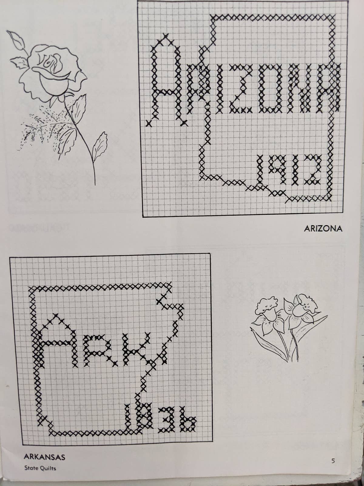 Cross Stitch State Quilt Pattern Booklet - Etsy