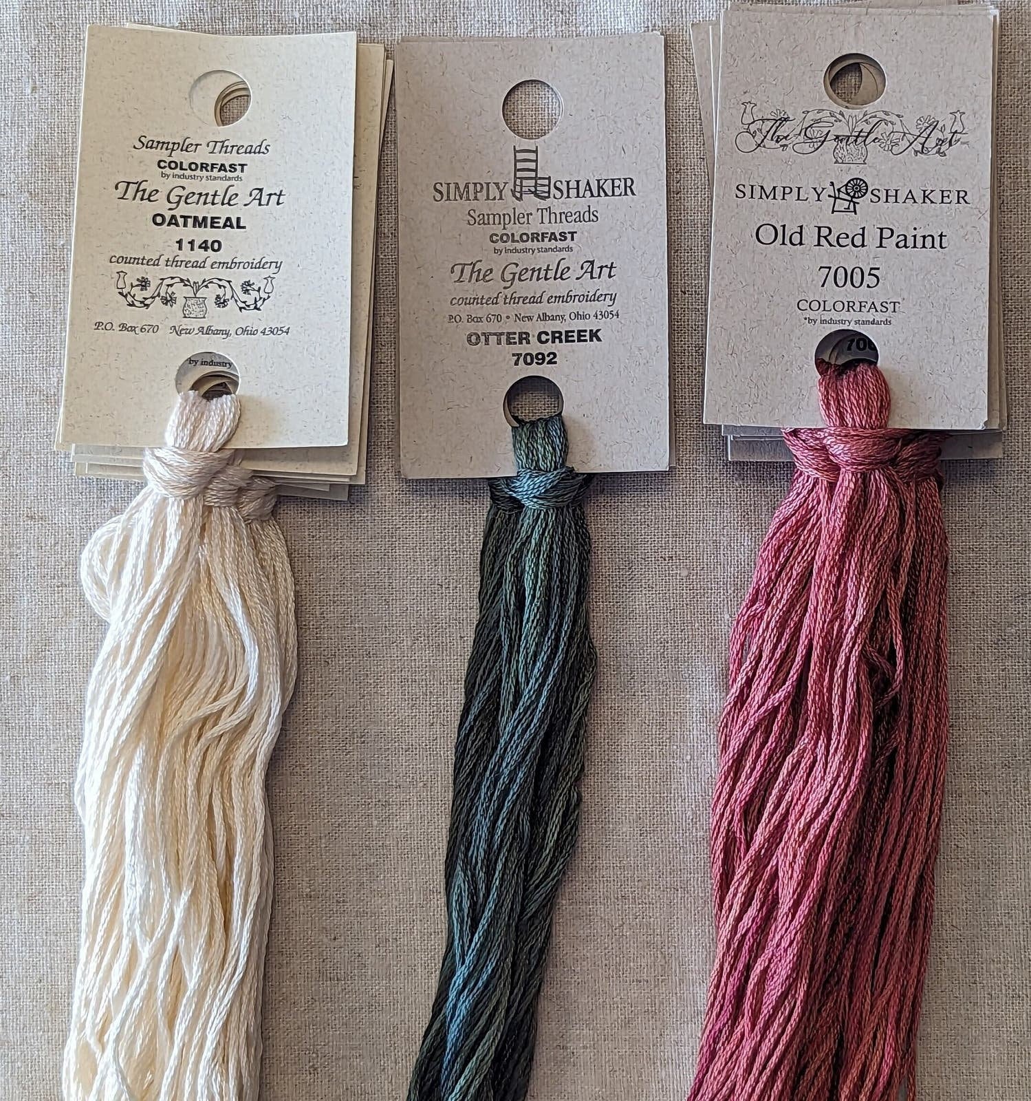 The Gentle Art - Sampler and Simply Shaker Threads - Hand and Over Dyed ...