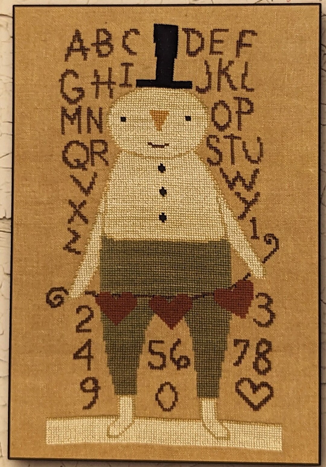 Stu Snowman Cross Stitch Pattern Teresa Kogut Creative Whims Primitive ...