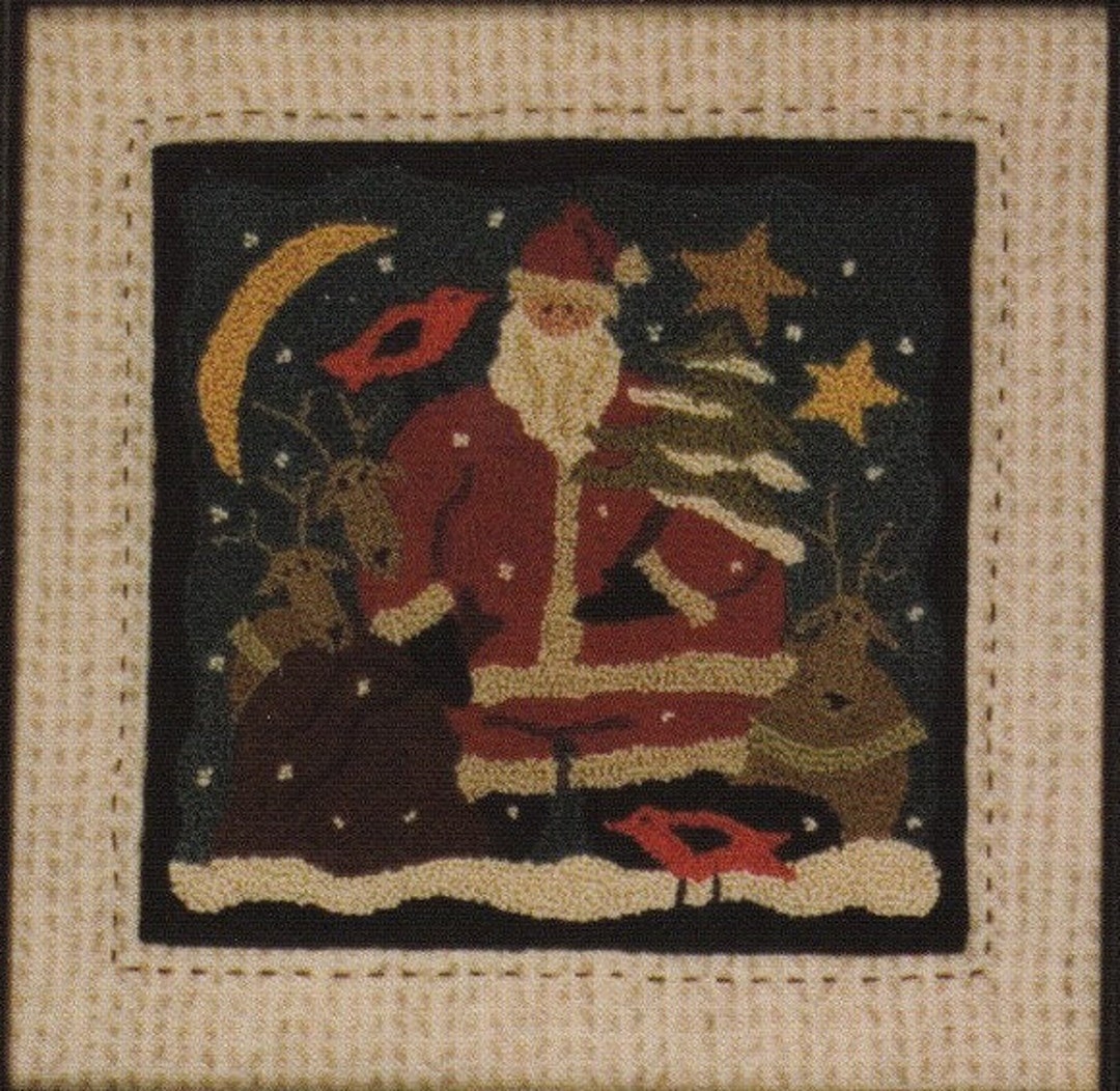 Santa's Helpers Threads That Bind - Punchneedle Embroidery Pattern ...