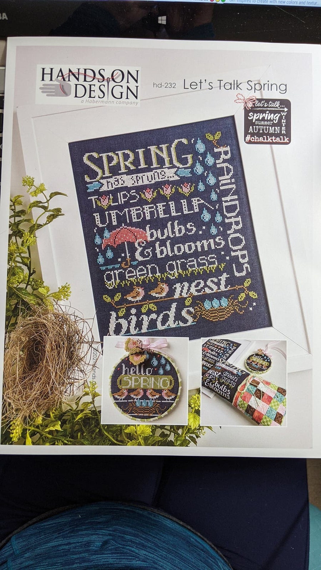 Let's Talk Spring Cross Stitch Pattern by Hands on Design - Hd-232 ...