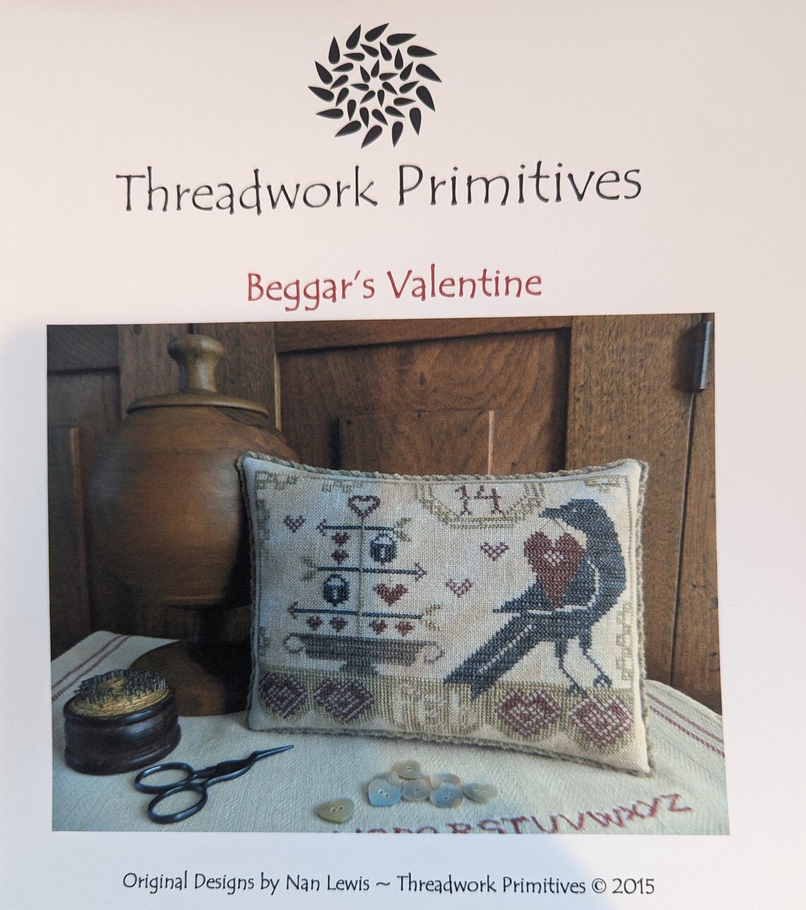 Beggar's Valentine by Threadwork Primitives Counted Cross Stitch Paper Pattern - Etsy