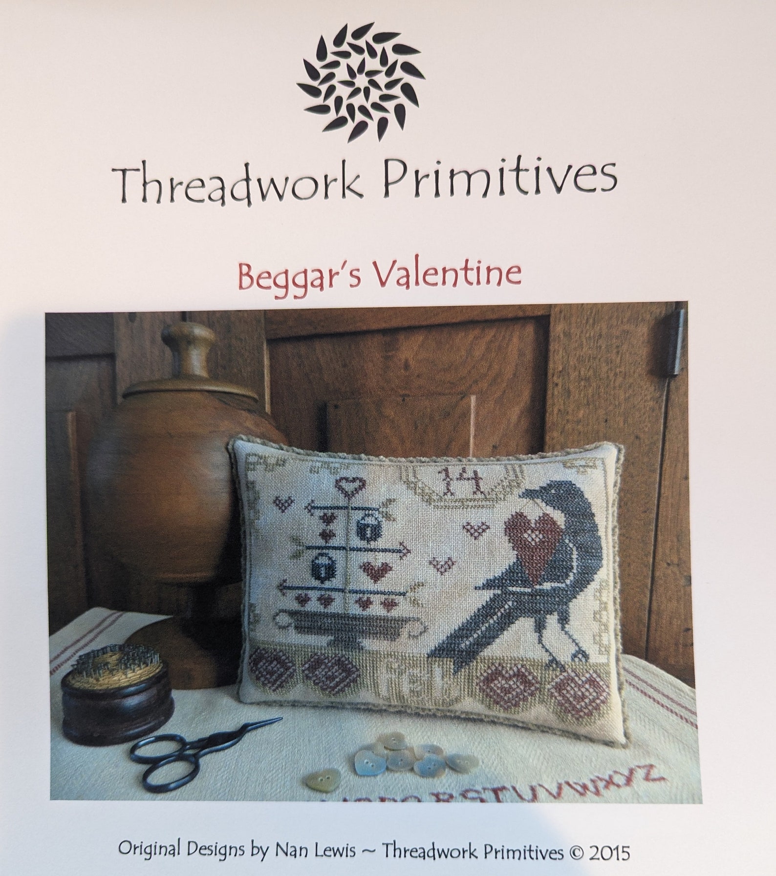Beggar's Valentine by Threadwork Primitives Counted Cross Stitch Paper Pattern - Etsy