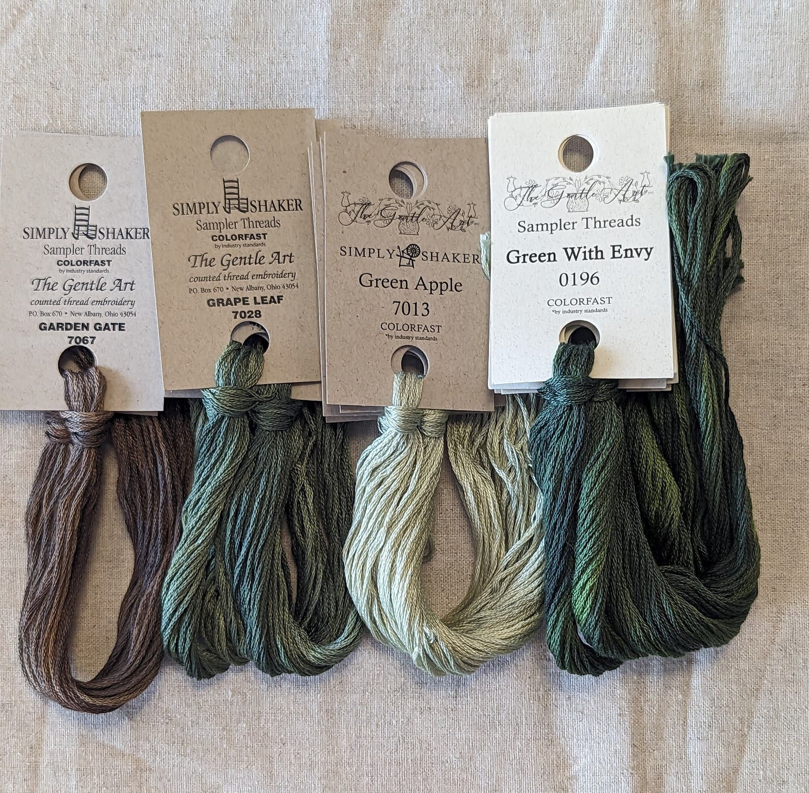 The Gentle Art - Sampler and Simply Shaker Threads - Hand and Over Dyed ...