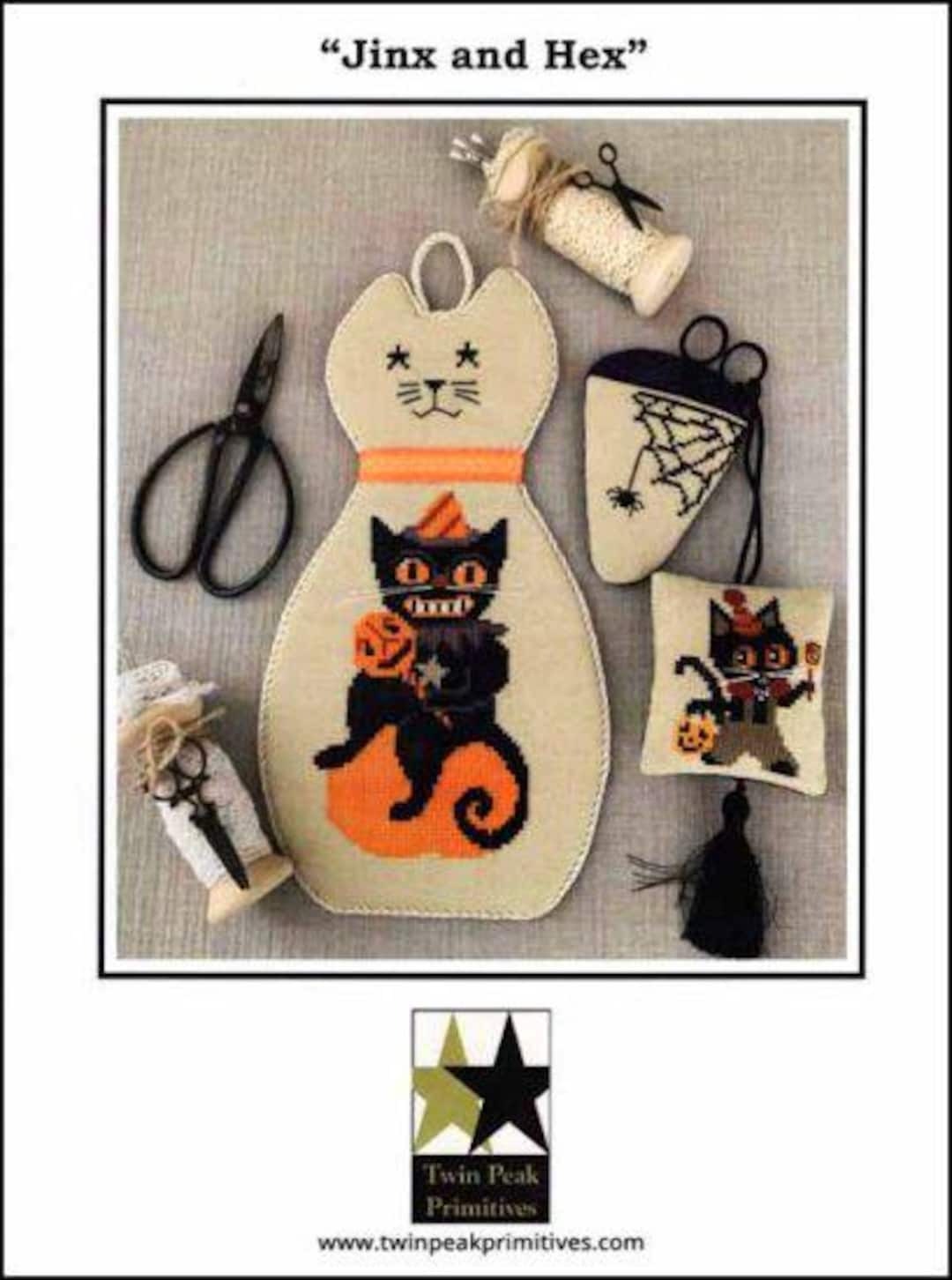 Jinx and Hex - Twin Peak Primitives - Quirky Critters for Halloween - Etsy