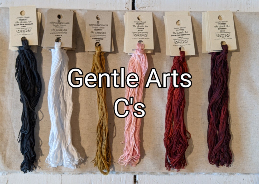 The Gentle Art - Sampler and Simply Shaker Threads - Hand and Over Dyed ...
