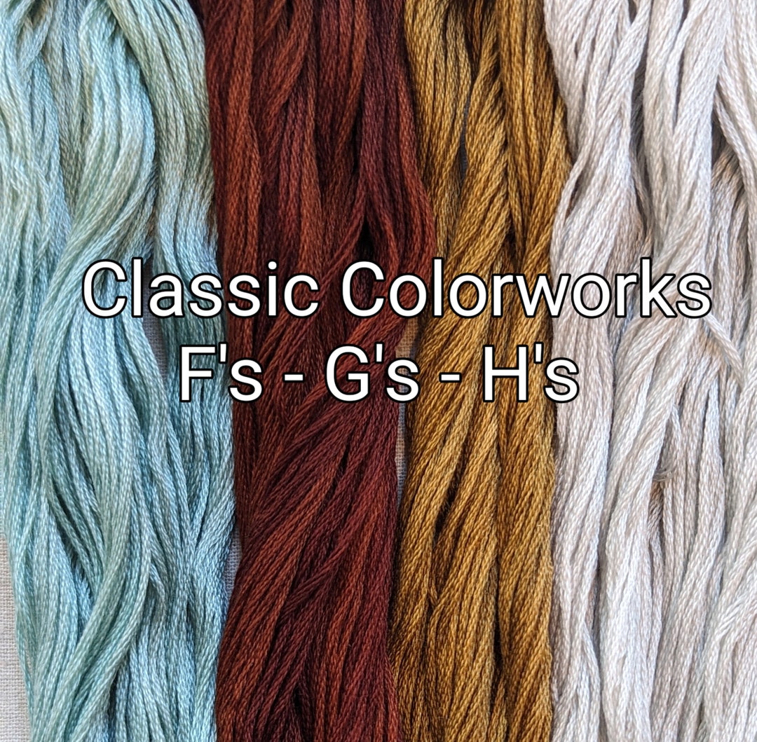 Classic Colorworks - Hand Dyed Embroidery Thread - F - G - H - Etsy