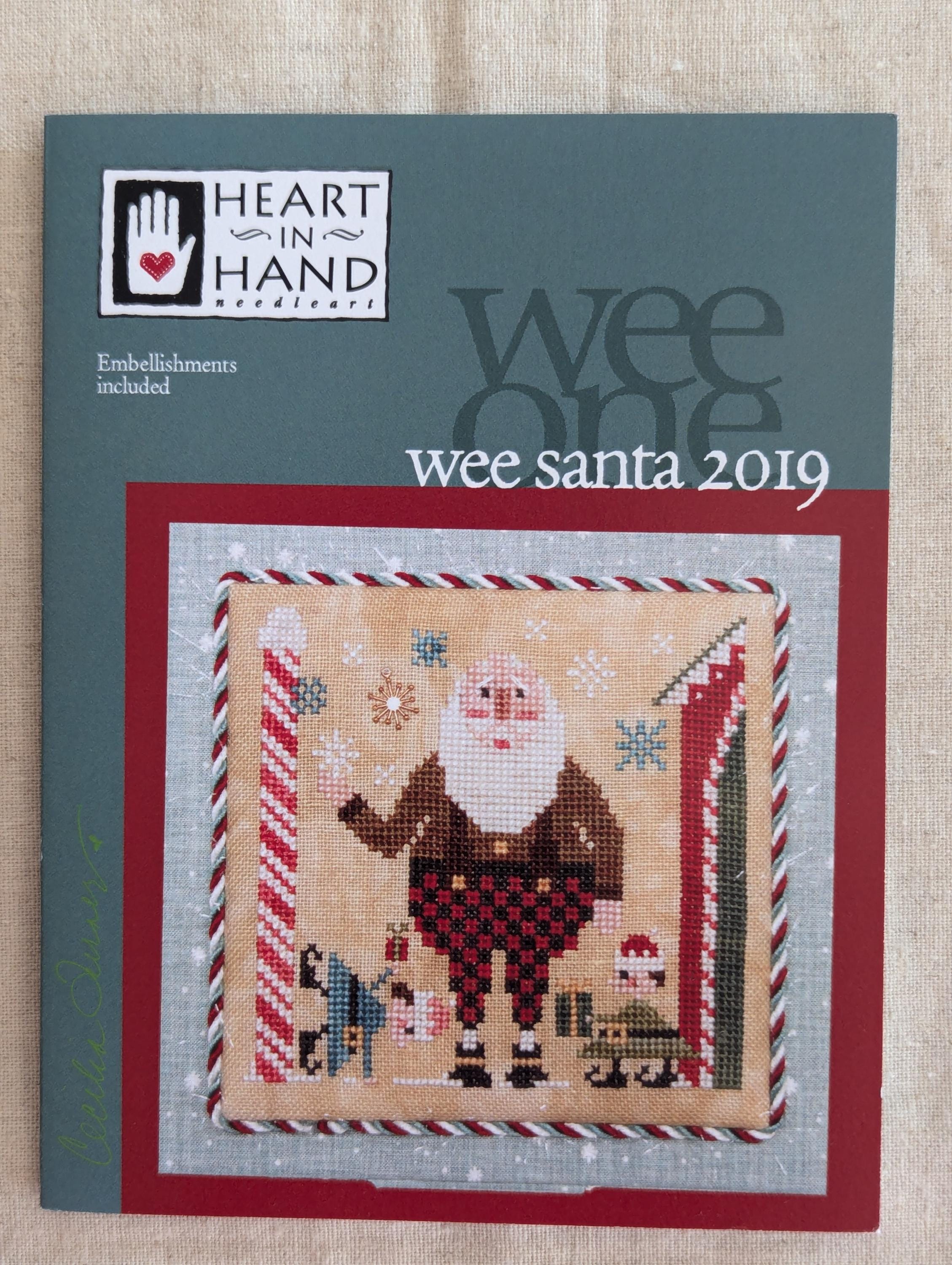 Wee Santa 2025 to 2010 Heart in Hand Cross Stitch Patterns - Choice - Etsy