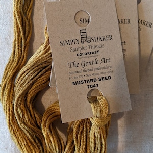The Gentle Art - Sampler and Simply Shaker Threads - Hand and Over Dyed ...