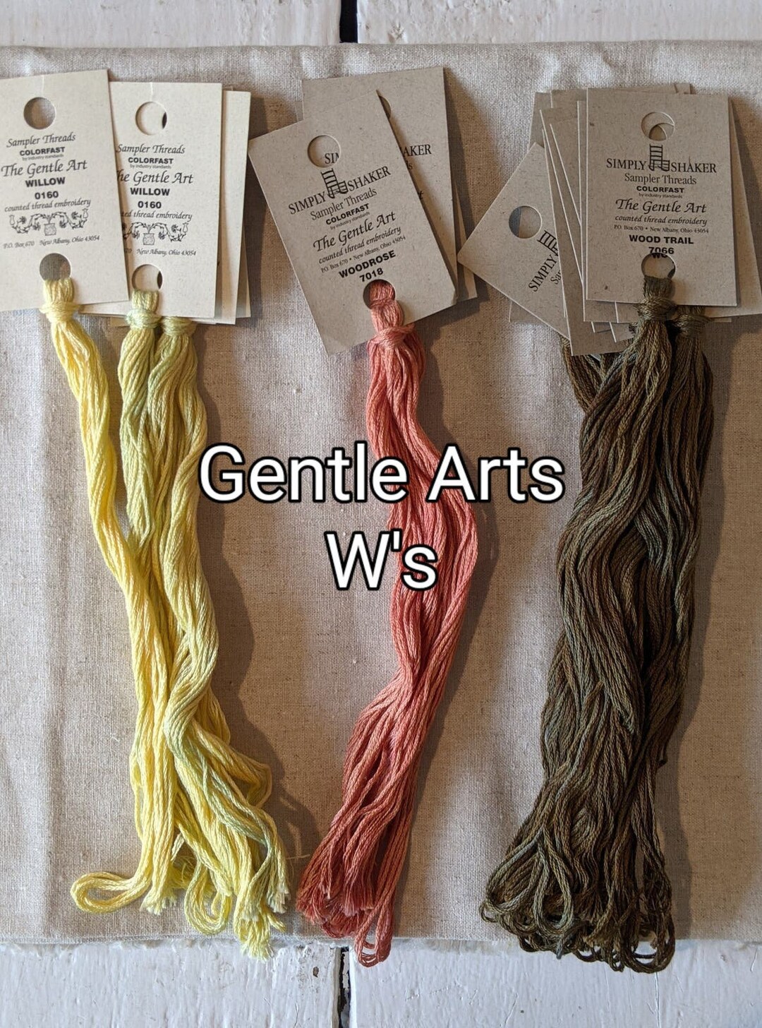 The Gentle Art - Sampler and Simply Shaker Threads - Hand and Over Dyed ...