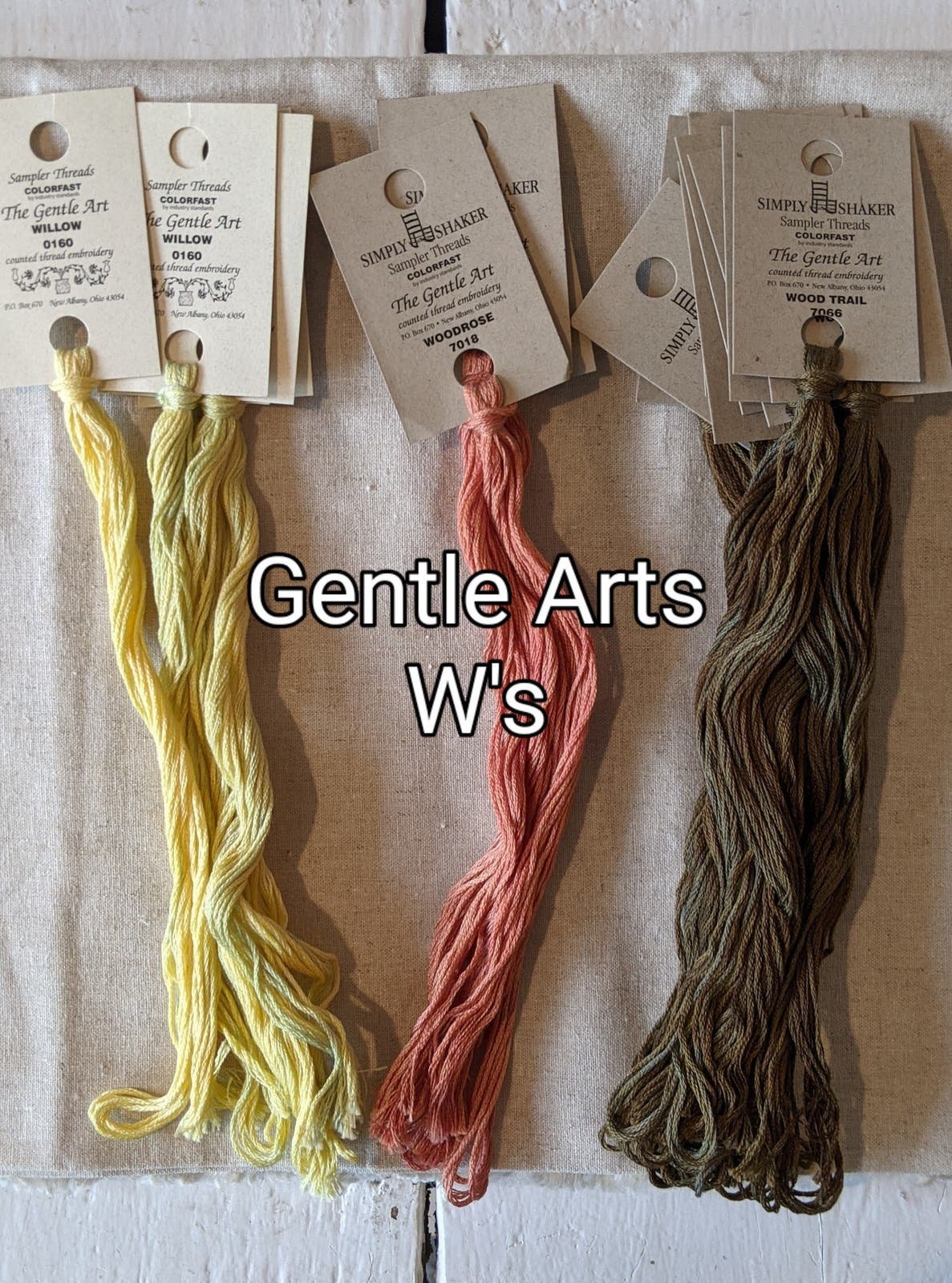 The Gentle Art - Sampler and Simply Shaker Threads - Hand and Over Dyed ...