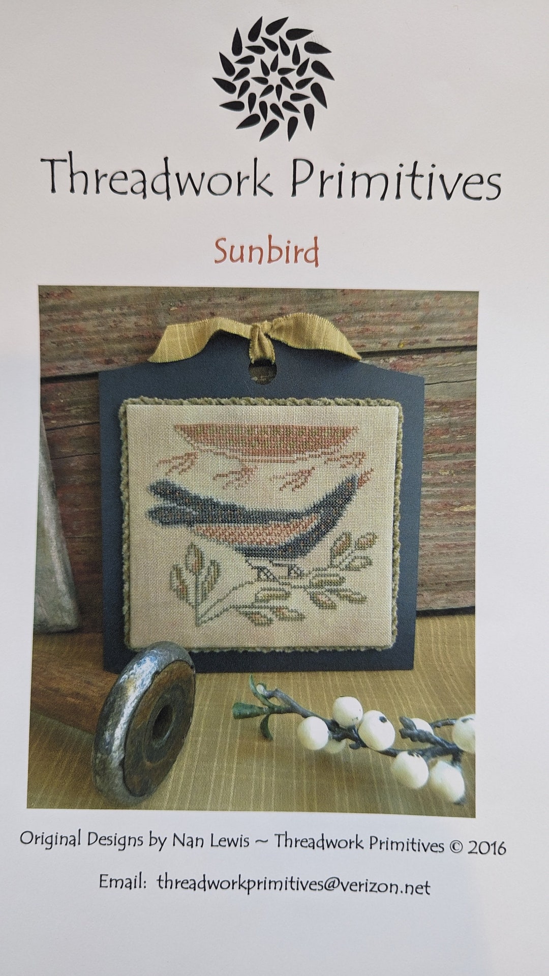 Sunbird by Threadwork Primitives Counted Cross Stitch Paper Pattern - Etsy