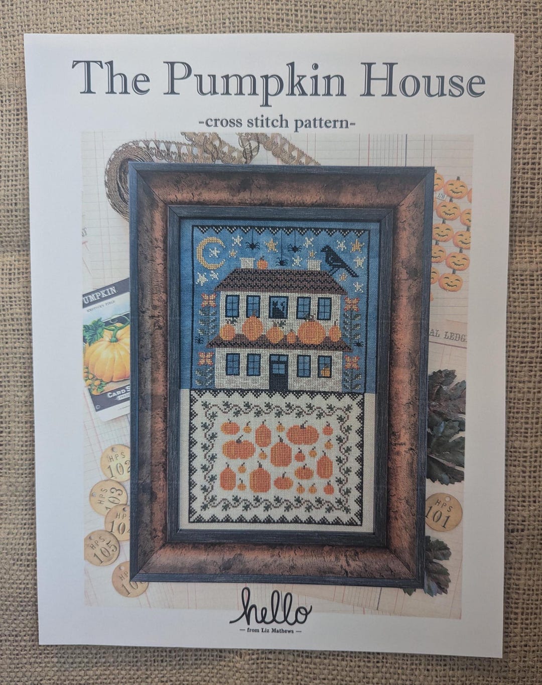 The Pumpkin House Cross Stitch Pattern - Hello From Liz Mathews - Etsy