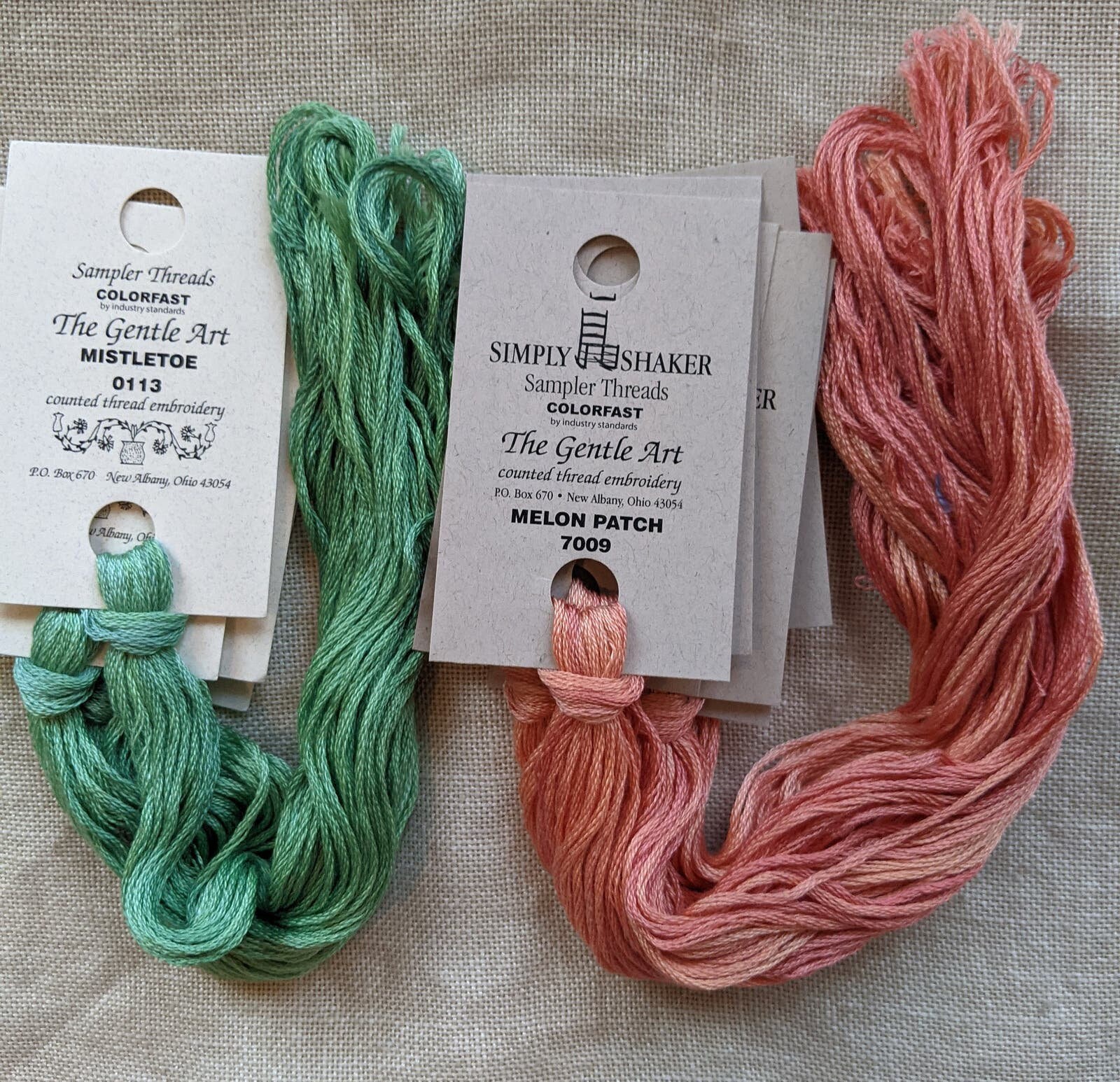 The Gentle Art - Sampler and Simply Shaker Threads - Hand and Over Dyed ...