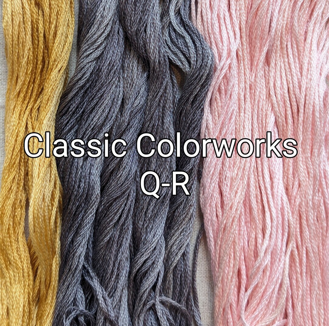 Classic Colorworks - Hand Dyed Embroidery Thread - Q & R - Etsy