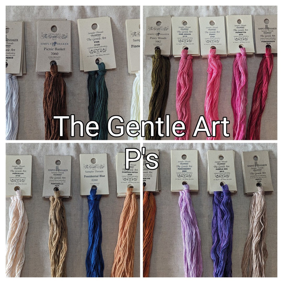 The Gentle Art - Sampler and Simply Shaker Threads - Hand and Over Dyed ...
