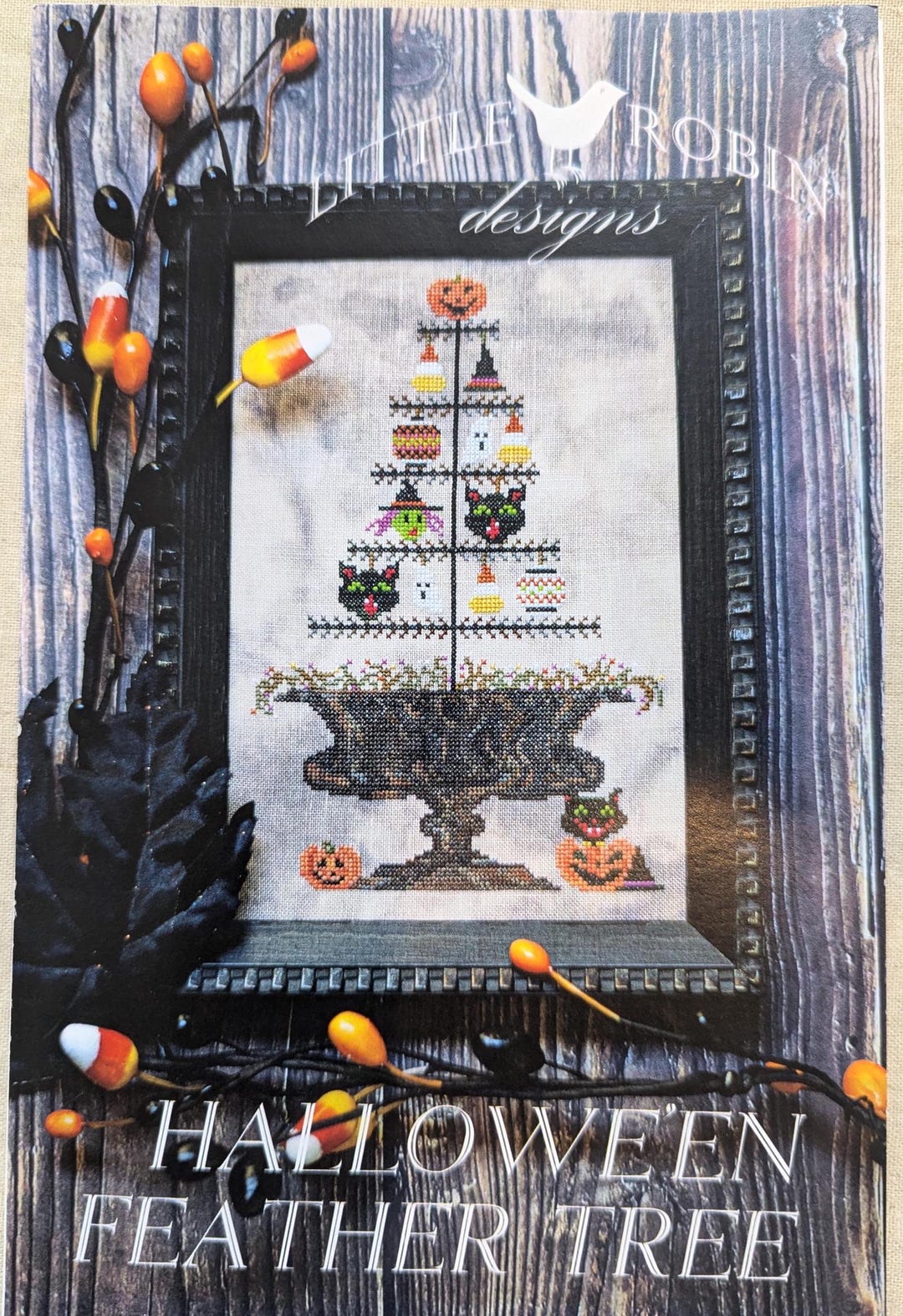 Halloween Feather Tree - Little Robin Designs Paper Pattern - Etsy