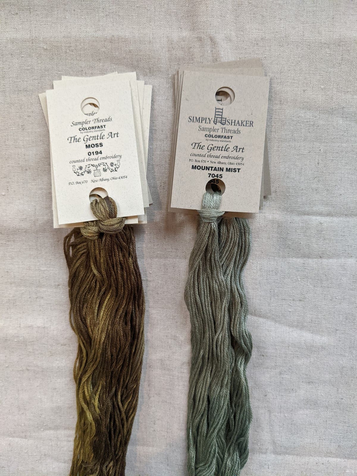 The Gentle Art - Sampler and Simply Shaker Threads - Hand and Over Dyed ...