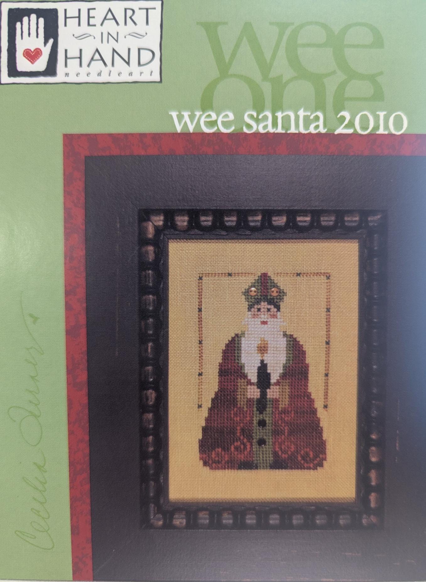 Wee Santa 2025 to 2010 Heart in Hand Cross Stitch Patterns - Choice - Etsy