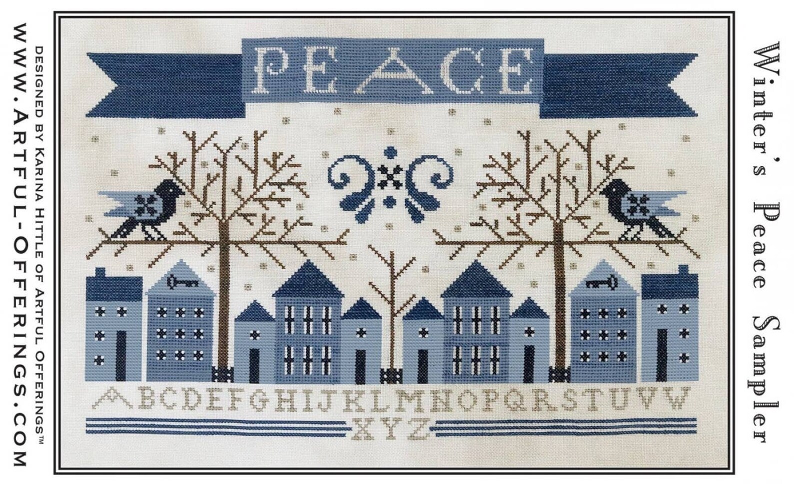 Artful Offerings Winter's Peace Sampler - Cross Stitch Pattern by ...