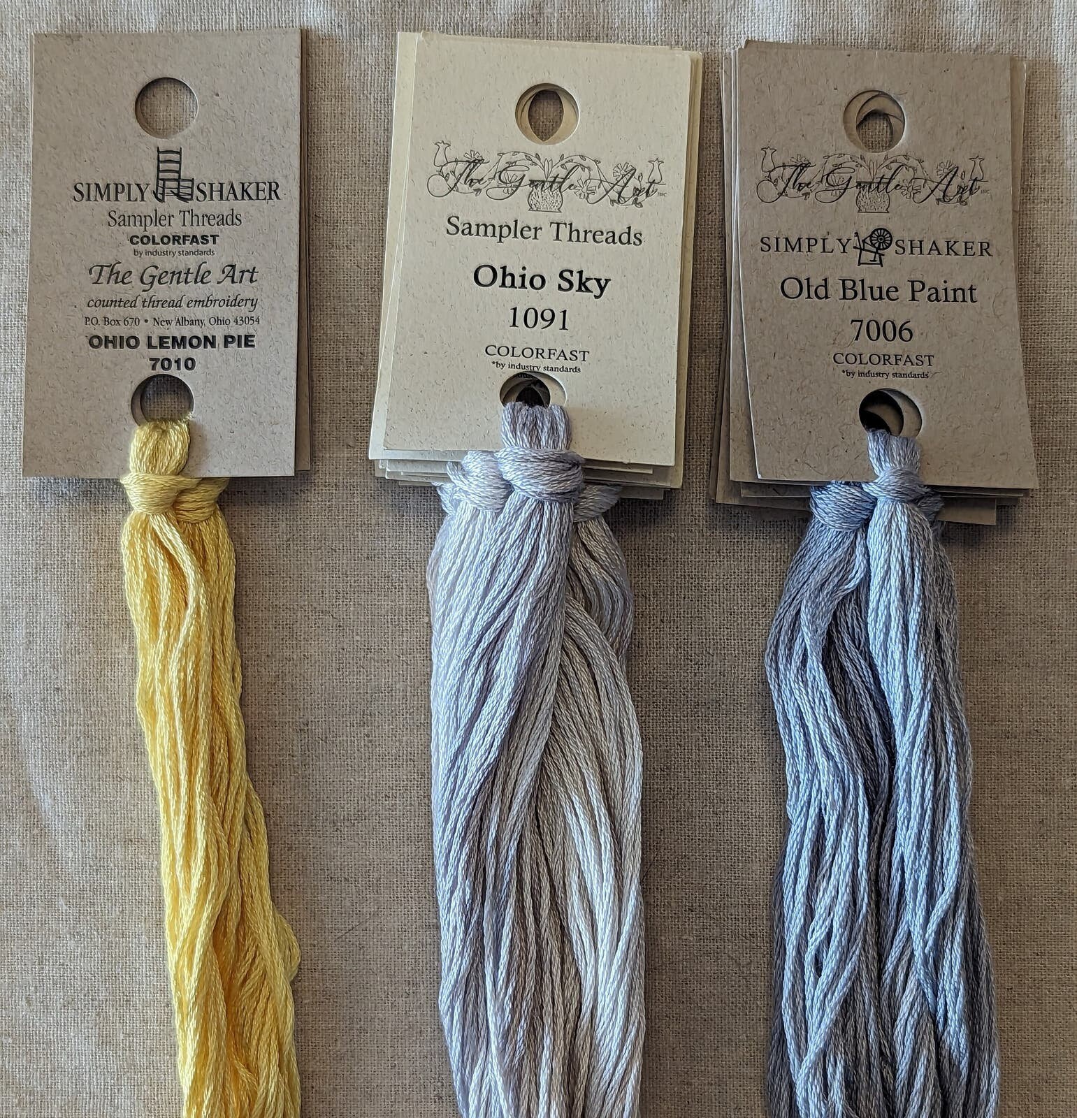 The Gentle Art - Sampler and Simply Shaker Threads - Hand and Over Dyed ...