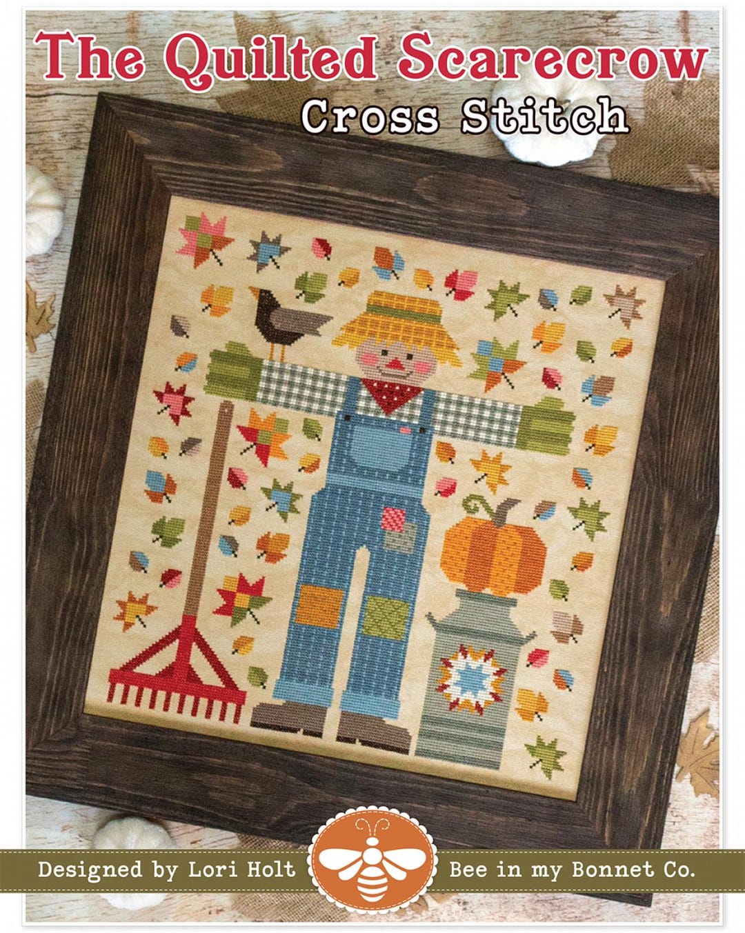 Lori Holt - the Quilted Scarecrow Cross Stitch Pattern Leaflet - ISE ...