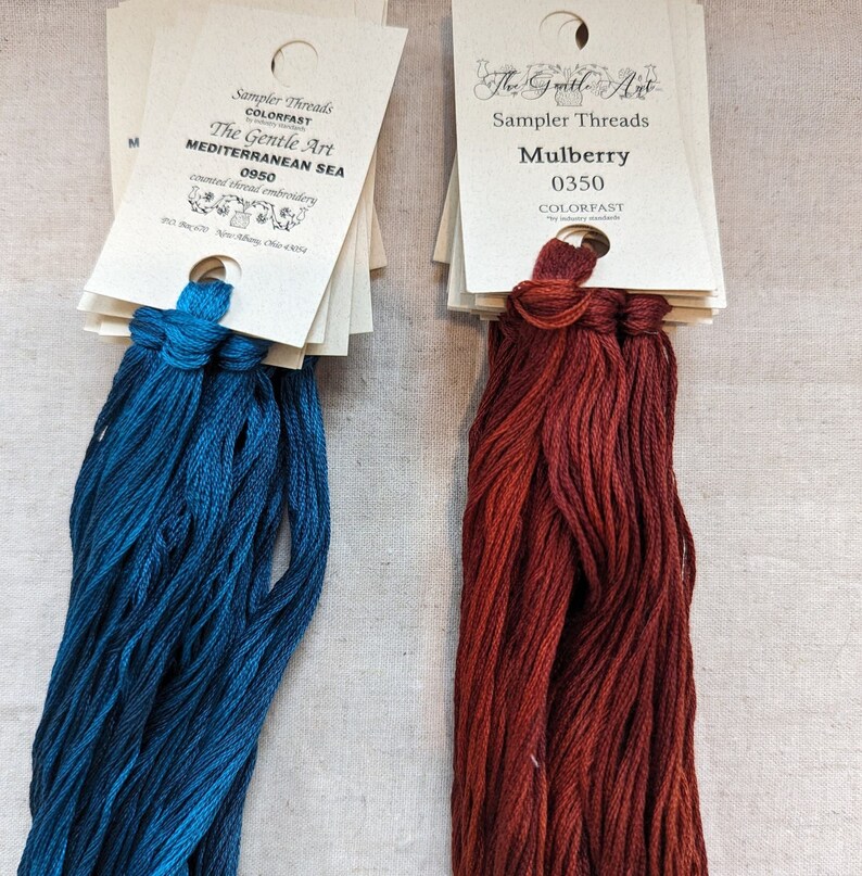 The Gentle Art - Sampler and Simply Shaker Threads - Hand and Over Dyed ...
