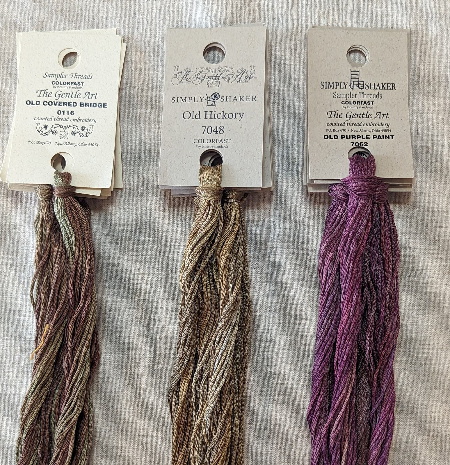 The Gentle Art - Sampler and Simply Shaker Threads - Hand and Over Dyed ...