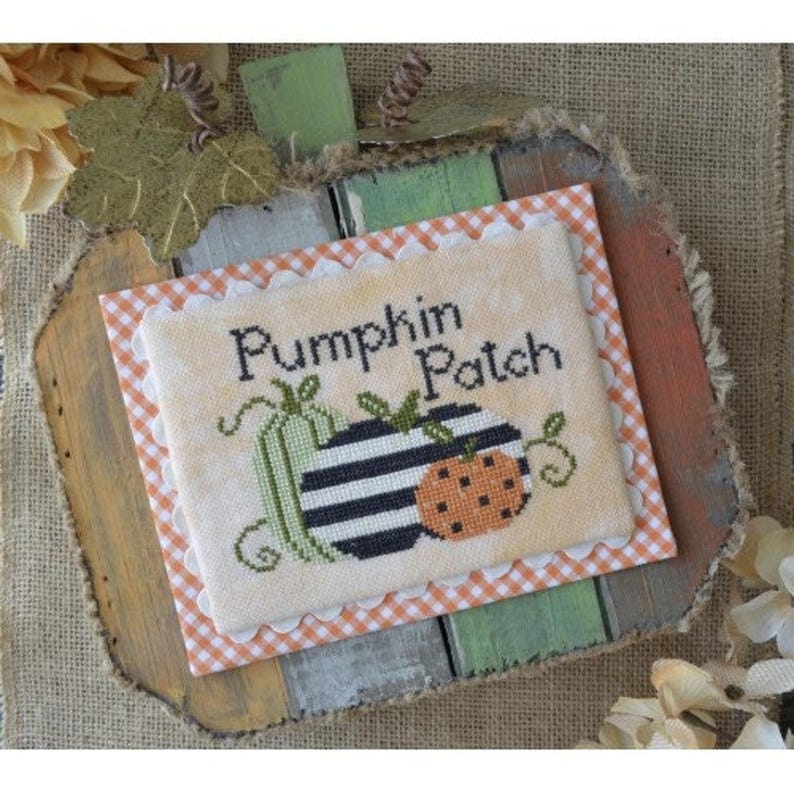 Pumpkin Patch Cross Stitch Pattern by Annie Beez Folk Art - NW65 - Etsy