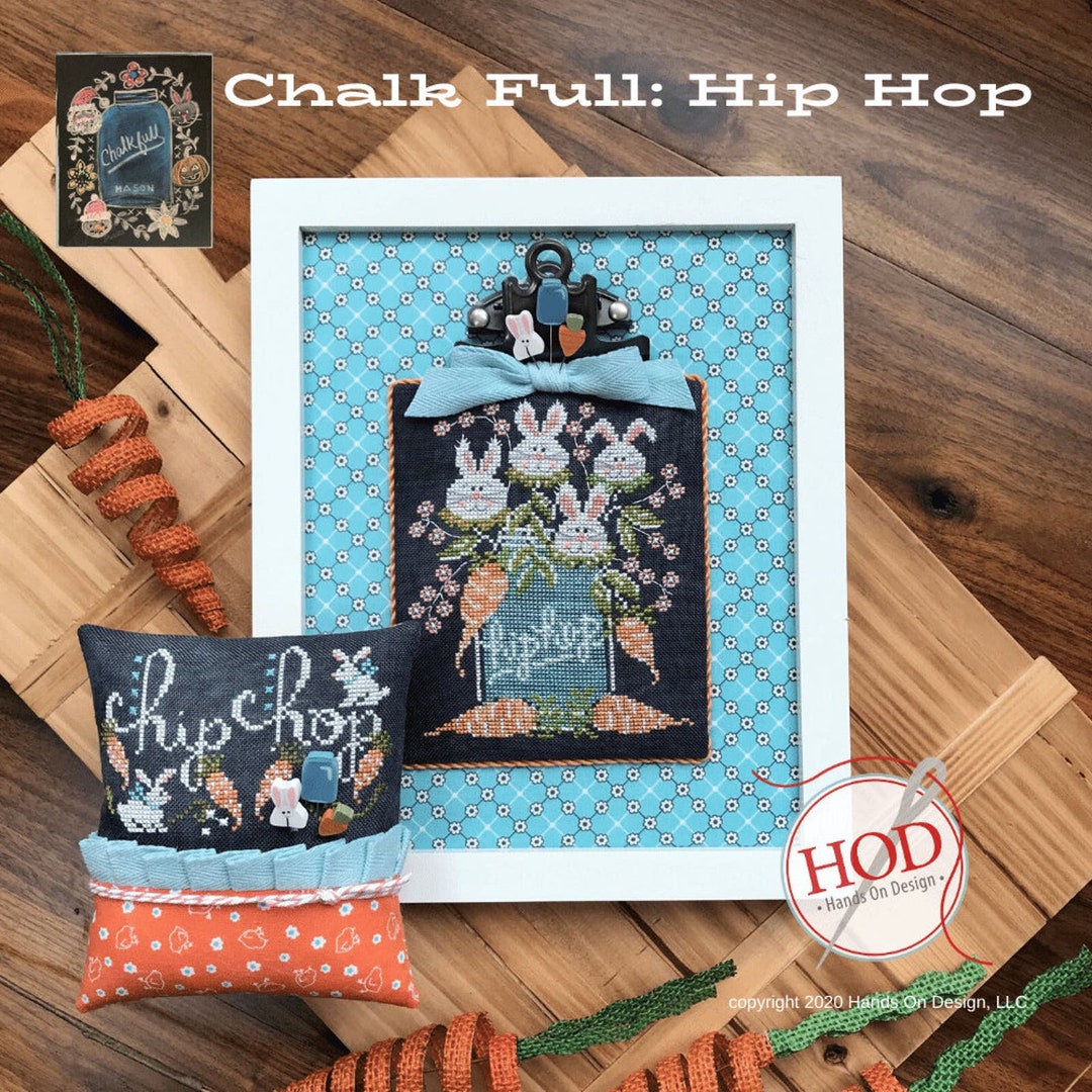 Hip Hop - Chalk Full Cross Stitch Pattern by Hands on Design - Hd-202 ...